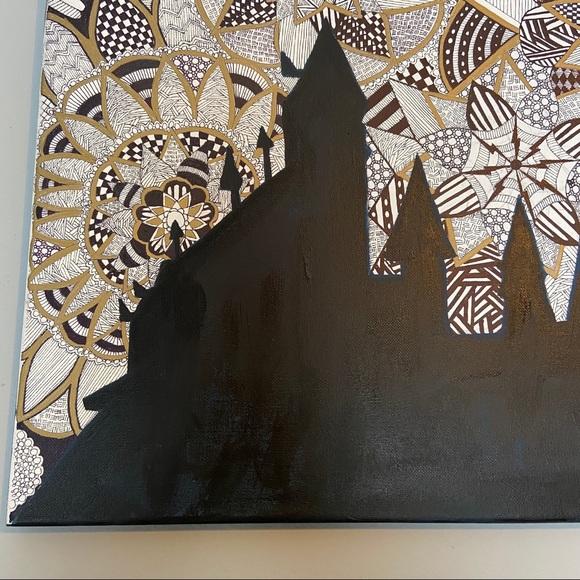 Wall Decor | Harry Potter Inspired Zentangle Canvas Wall Art | Poshmark